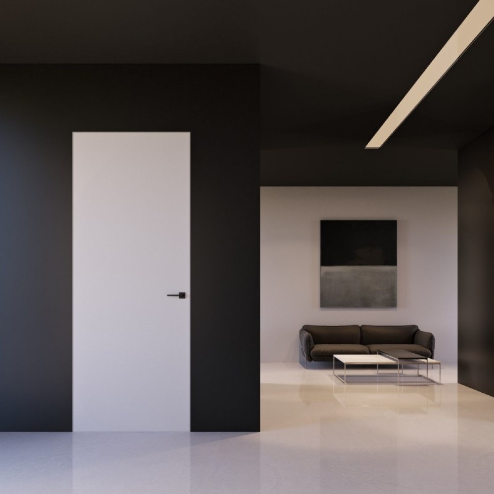 Hidden doors for painting Leon Complete PVC Standard ’40 | Invisible doors