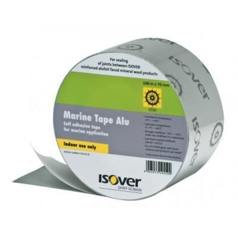 Алюминиевая клейкая лента ISOVER Marine Tape ALU | Техническая изоляция
