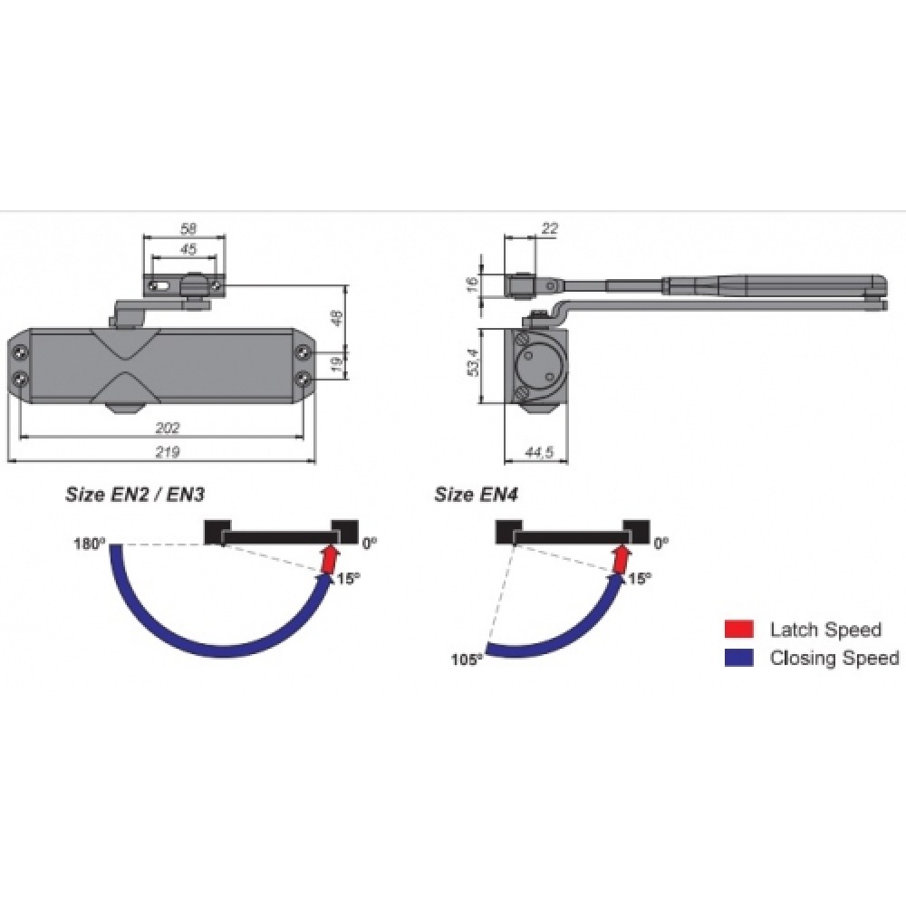 Door closer Telesco Delta 1800 | Door closers