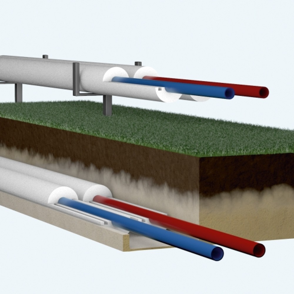 Foamed polystyrene shells TENAPORS T 50 mm | Thermal insulation of pipes